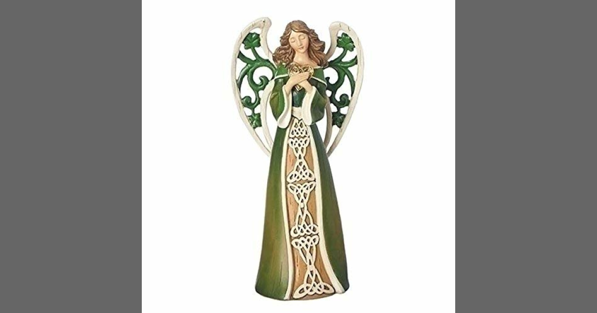 Detailed Irish Angel Figurine | St. Patrick's Day Supplies