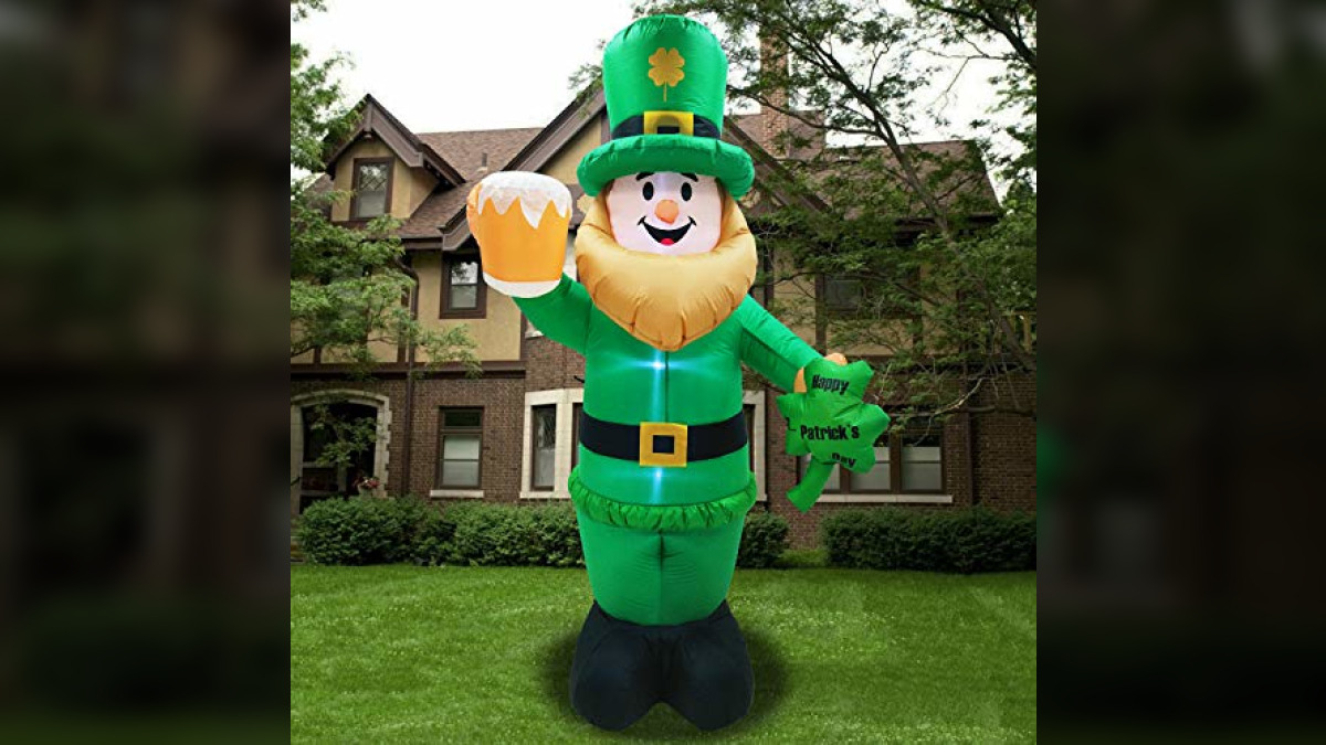 Jumbo Inflatable Leprechaun St. Pat's Day Decoration